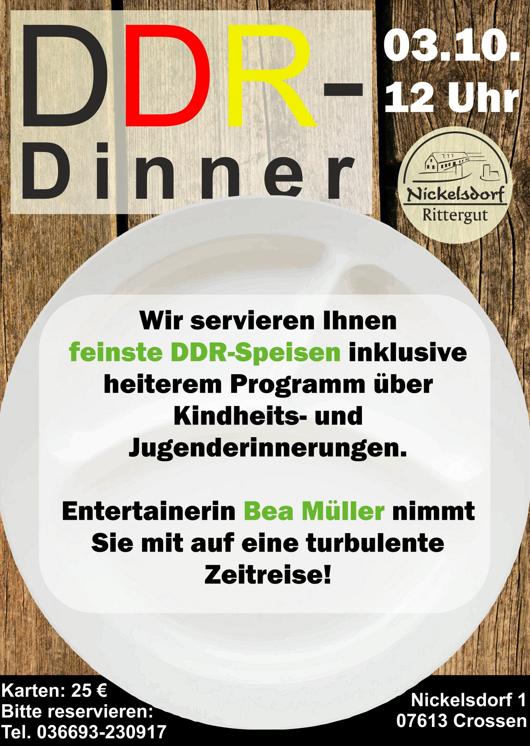 DDR-Dinner – Ländliche Kerne e.V.